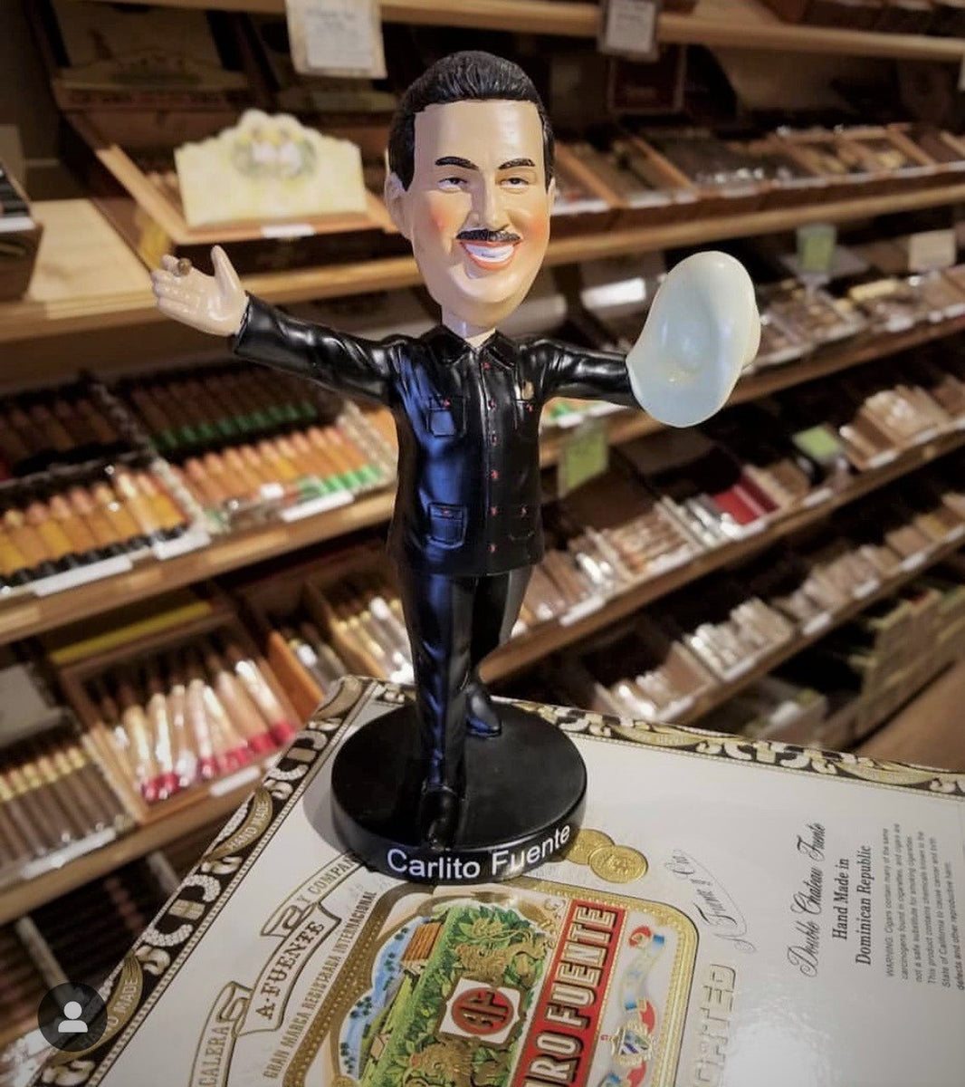 Arturo Fuente Carlito Fuente Jr. Bobble Head - Black